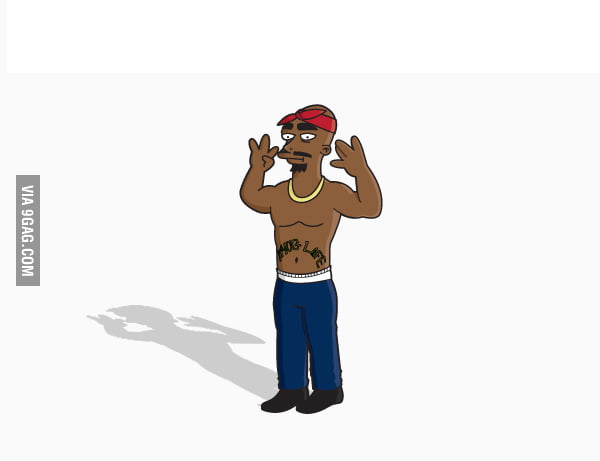 If 2pac was a Simpsons character - 9GAG
