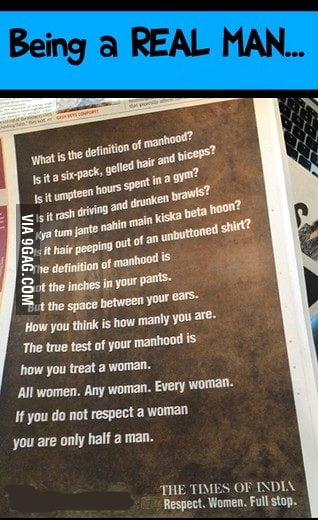 Being a REAL MAN - 9GAG