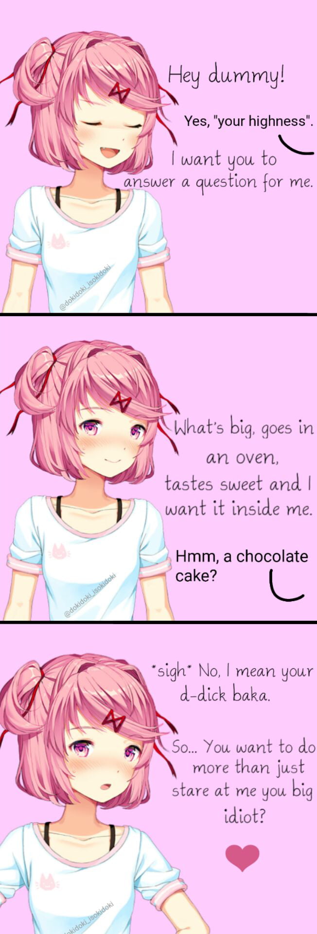 Flirting with natsuki. - 9GAG