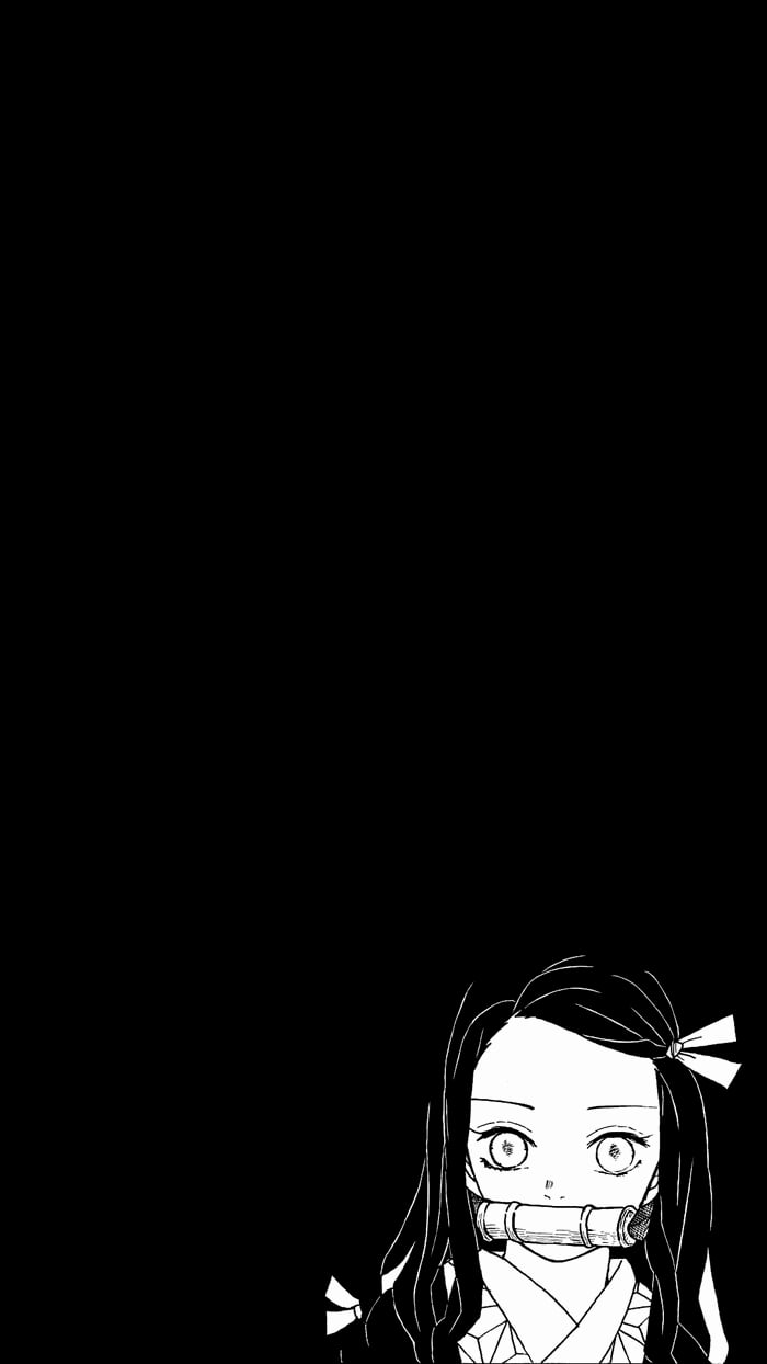 Nezuko wallpaper dark - 9GAG