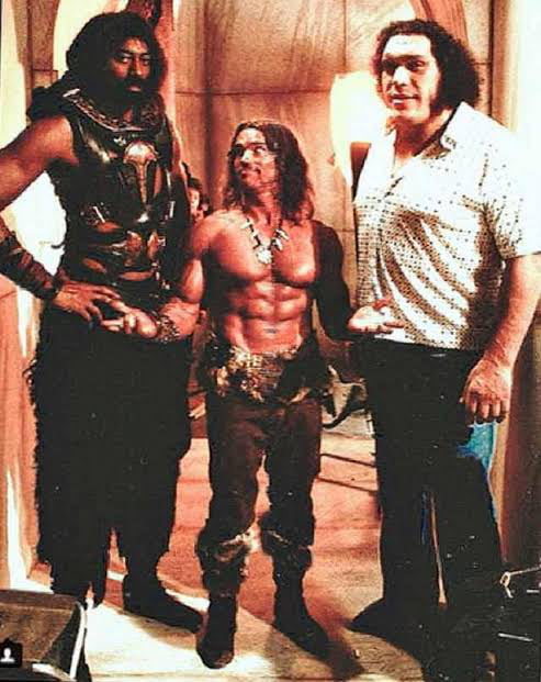 Wilt Chamberlain, Arnold Schwarzenegger and Andre the Giant 1983. For ...