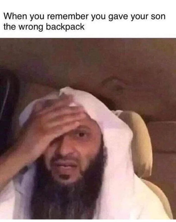 When you give your kid the wrong backpack - 9GAG