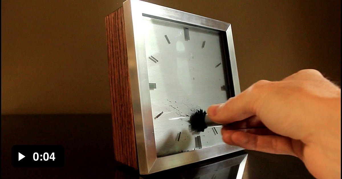MTR Designs ferrofluid clock - 9GAG