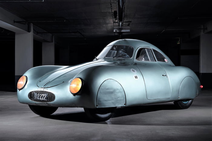 The first Porsche vehicle ever made. This particular car is called the ...