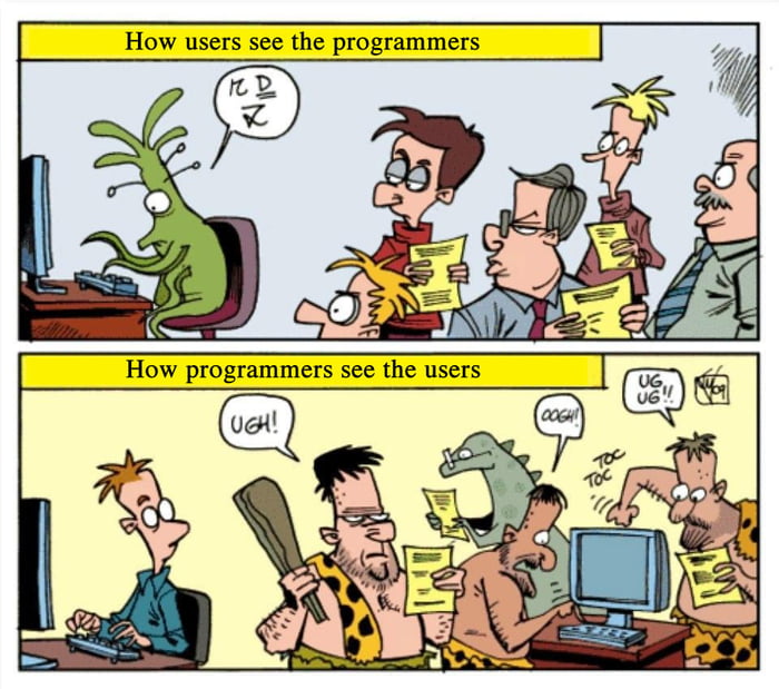 The difference between programmers and users - 9GAG