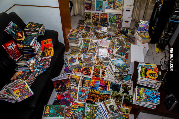 15 years collecting comics in one picture - 9GAG