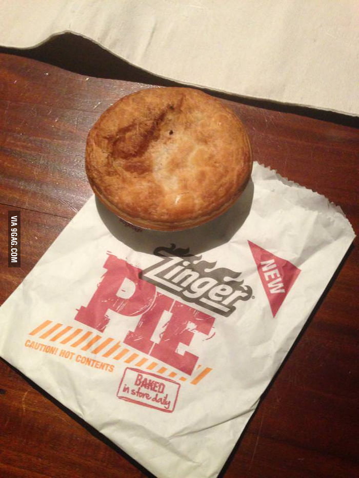 In Australia we have the KFC Zinger Pie - 9GAG
