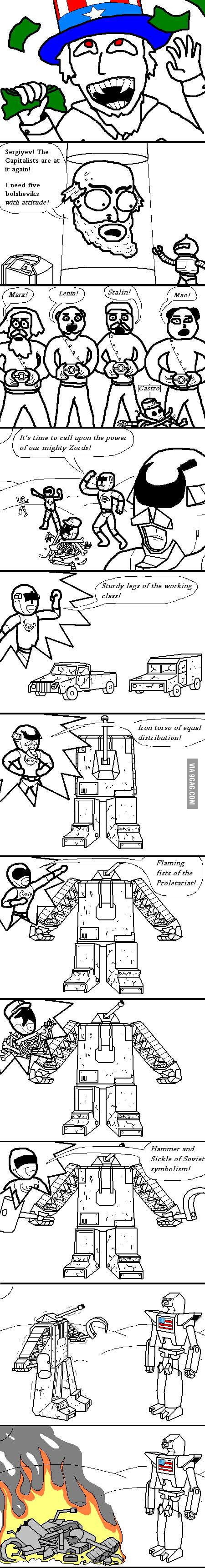 Communist power rangers! - 9GAG