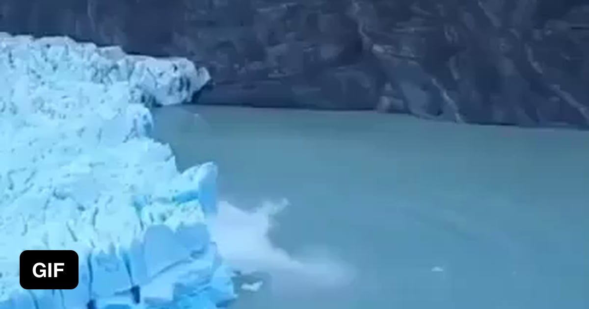 An iceberg flipping - 9GAG