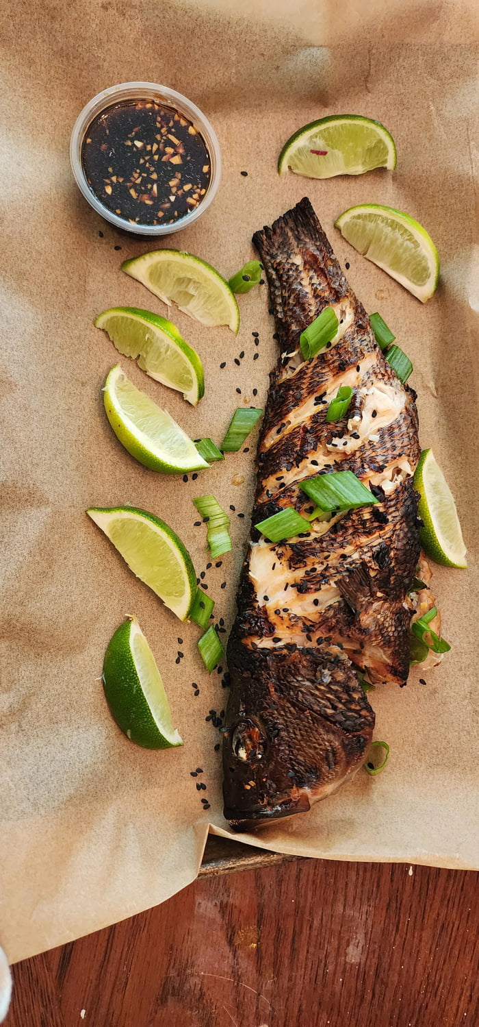 First time grilling a whole fish. What does everyone think? - 9GAG