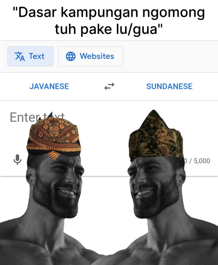 Bahasa kota tapi tidak ada di google translate - 9GAG