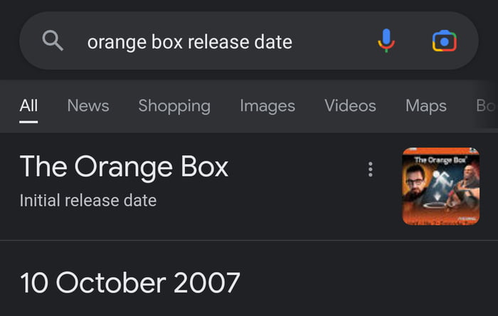Happy 15th birthday, Orange Box! - 9GAG
