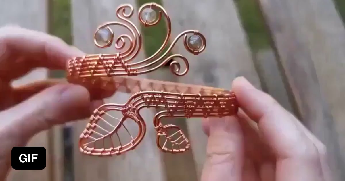 I made this with about ten meters of coated copper wire. - 9GAG