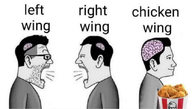 Idiot, another idiot and chicken wing - 9GAG