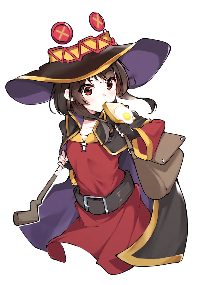 Megumin eating breakfast (By 脇役) - 9GAG