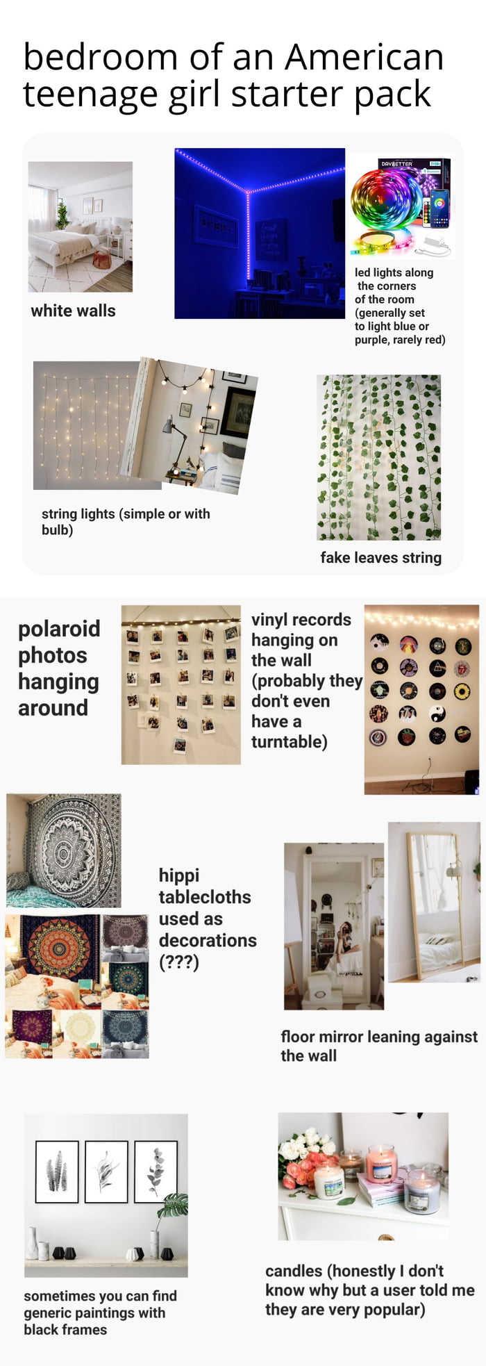 Bedroom decorations starter pack - 9GAG