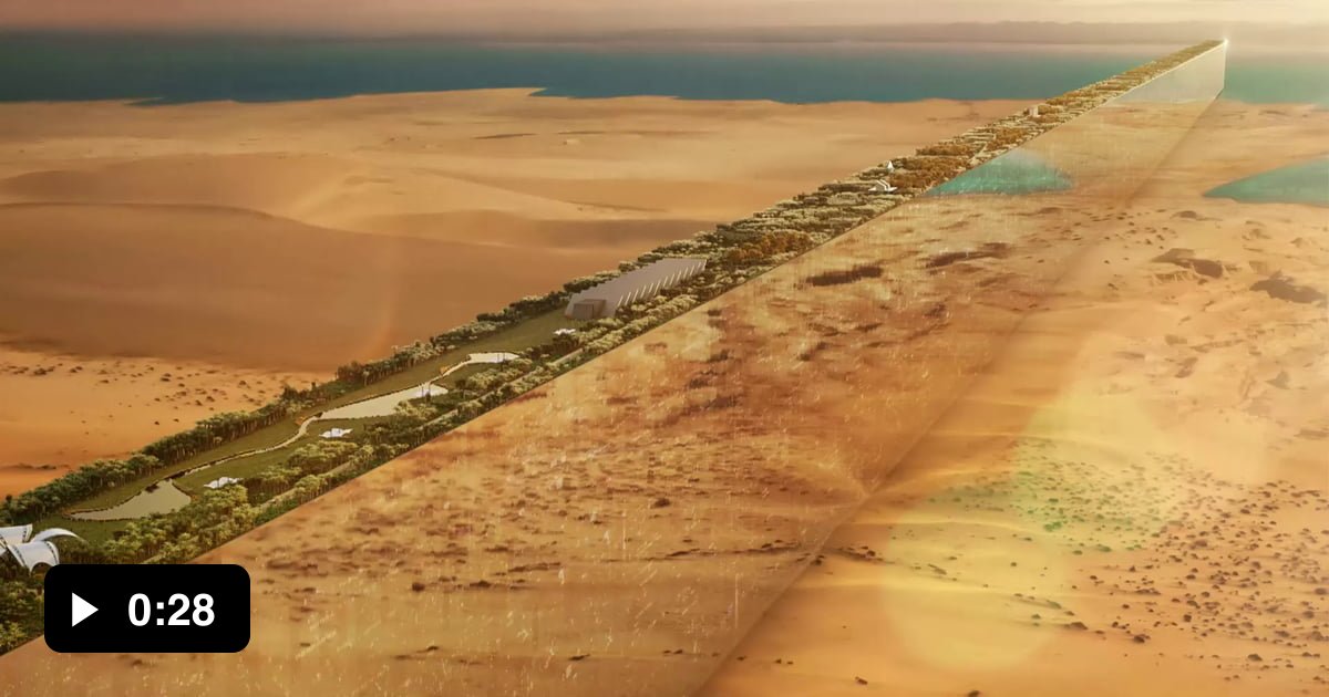 The Genius of NEOM the line in 30 seconds - 9GAG