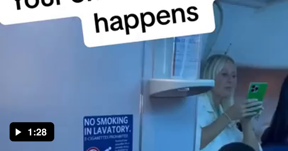 You’re on a flight and then this happens - 9GAG