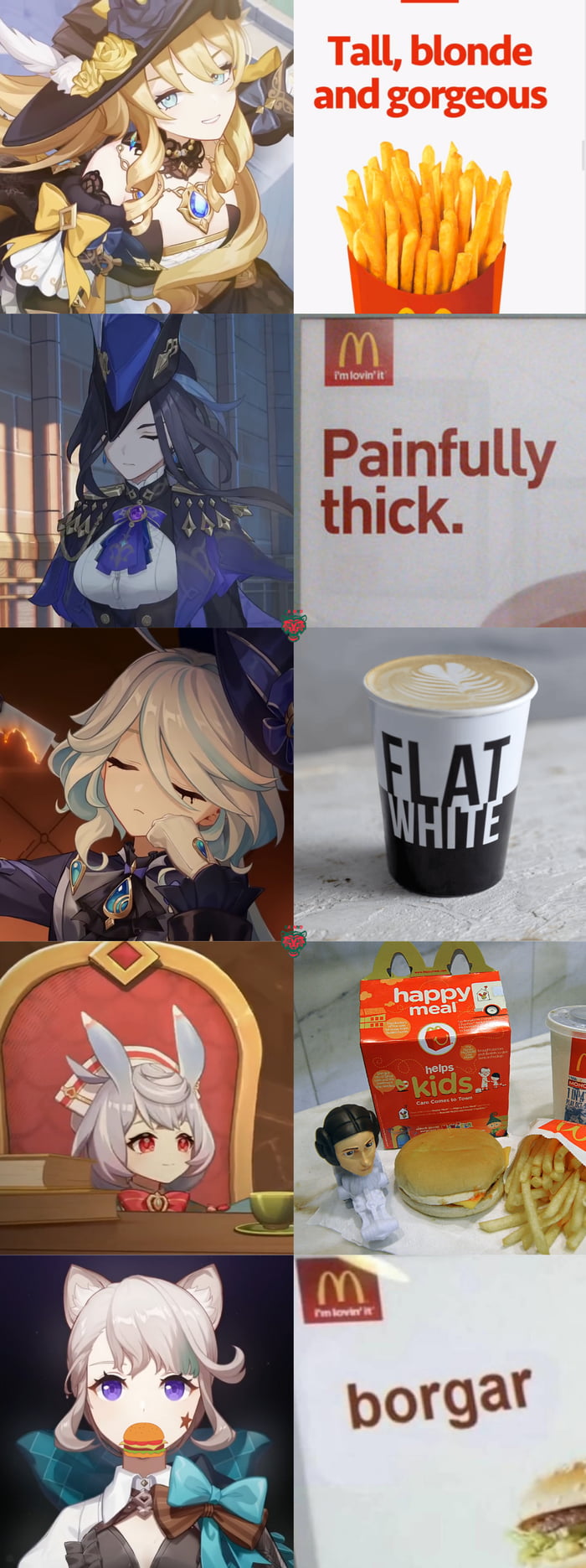 Fontaine woman and their menu - 9GAG