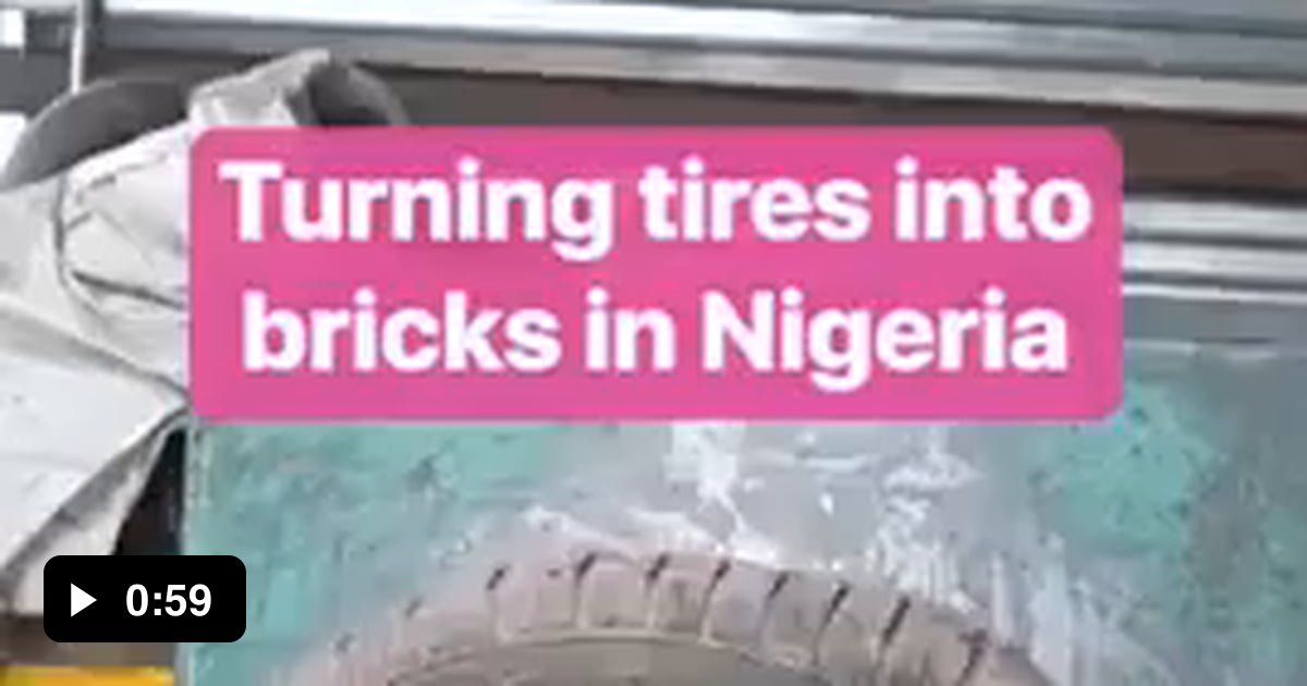 How to recycle old tires into bricks - 9GAG