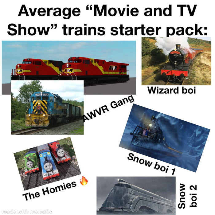 Move and TV Show Train Starter Pack - 9GAG