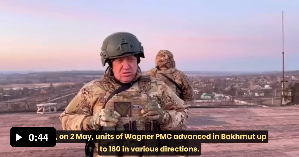 PMC Wagner managed to capture another 160m in Bakhmut by losing only 103 men. What a cost ...