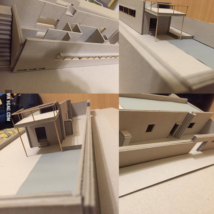Im a architecture student and this is my first model house (L.C. "Villa ...