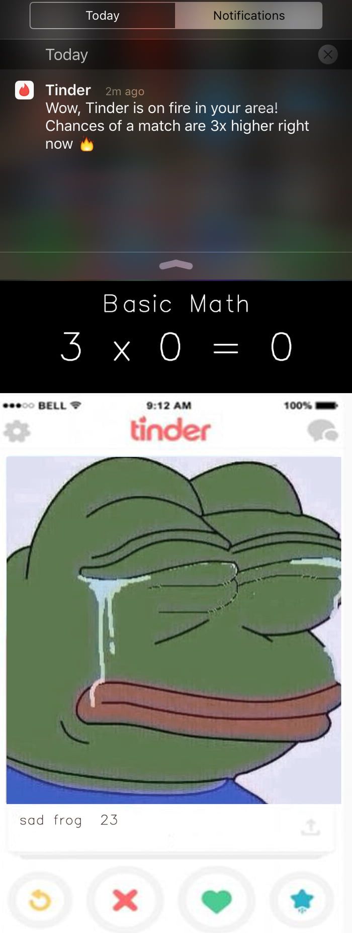 Tinder notifications feels like - 9GAG