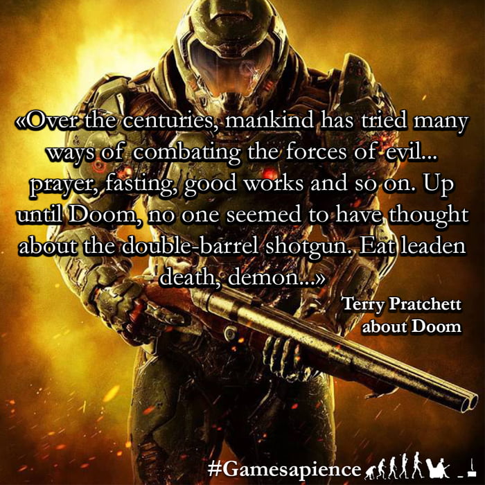 Terry Pratchett loved doom... - 9GAG
