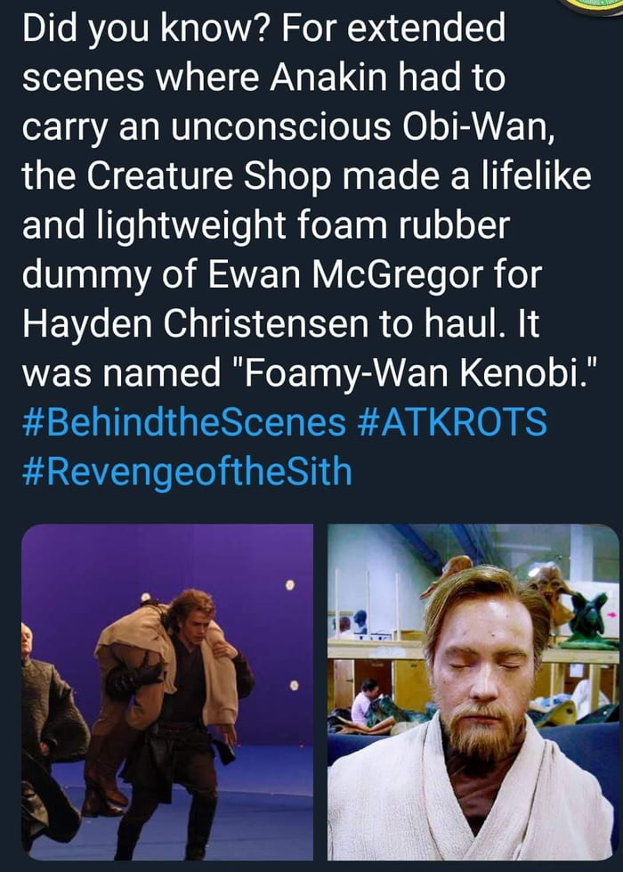 Foamy-Wan Kenobi - 9GAG