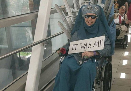 "Tell Cersei. I want her to know it was me." In memory of Diana Rigg ...