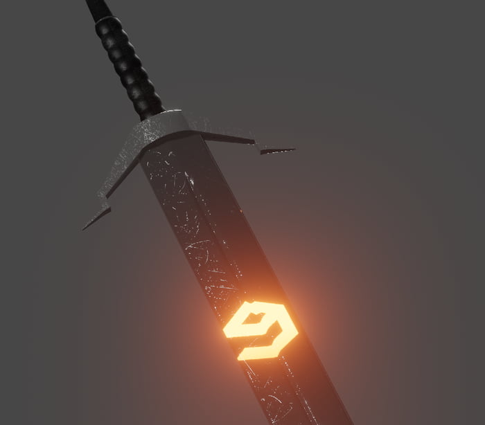 I made 9gag engraved witcher's silver sword - 9GAG