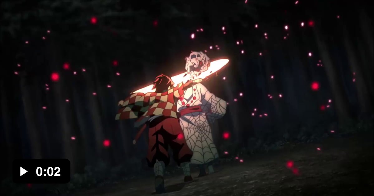 Tanjiro Vs Rui Animated 9gag