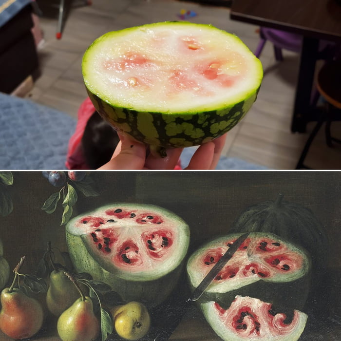 Time-travel to the renaissance and bought a watermelon. - 9GAG