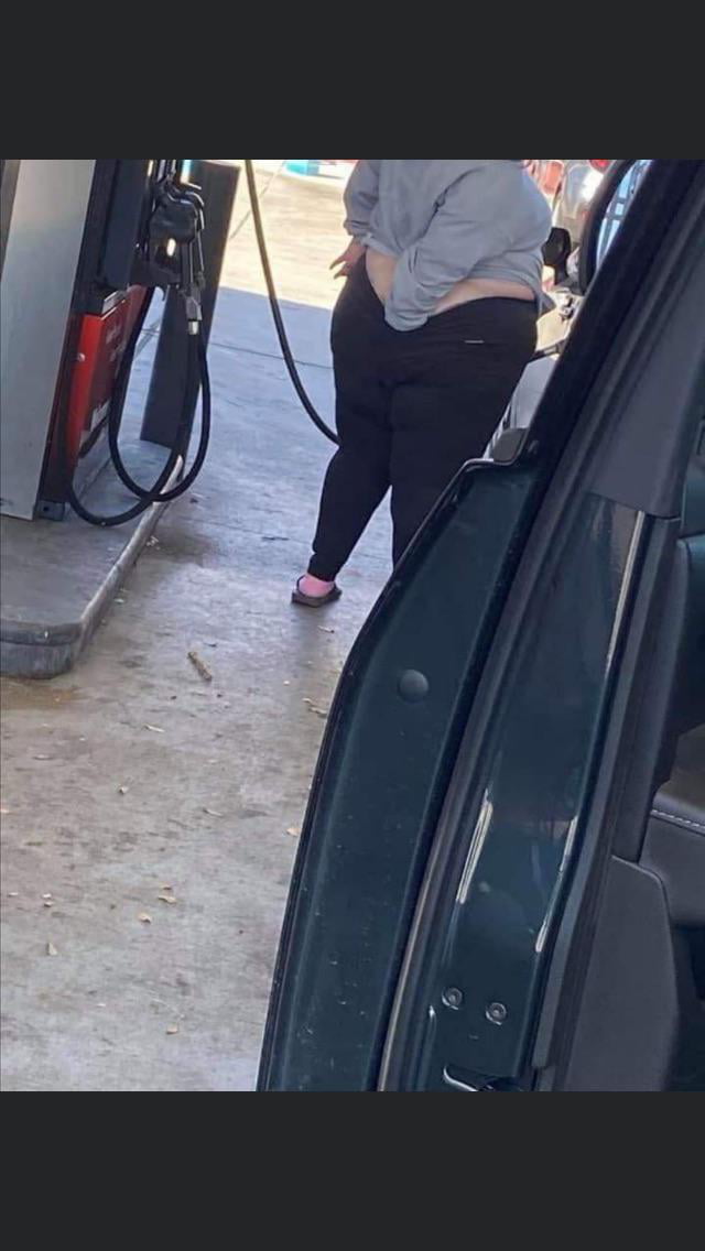 Pumping gas, scratching ass - 9GAG
