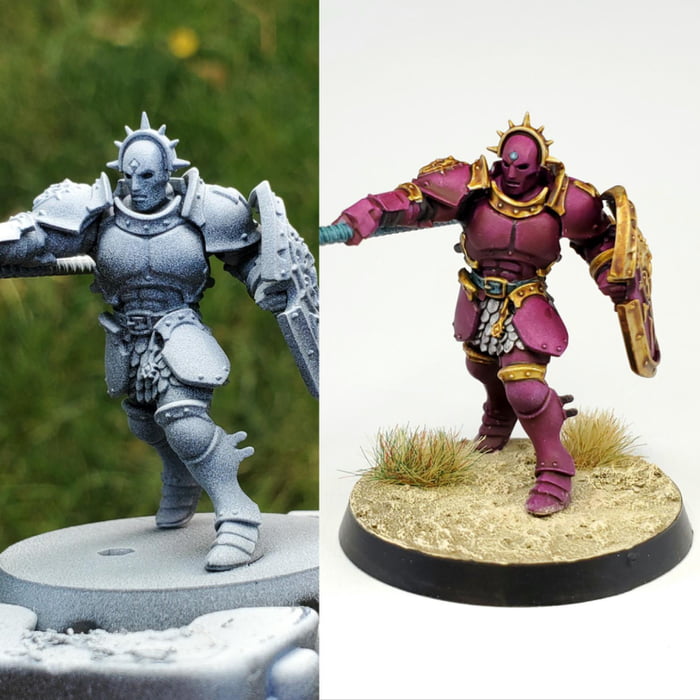 90% Contrast Paint Astral Templar. The new Sigvald Burgundy over a ...