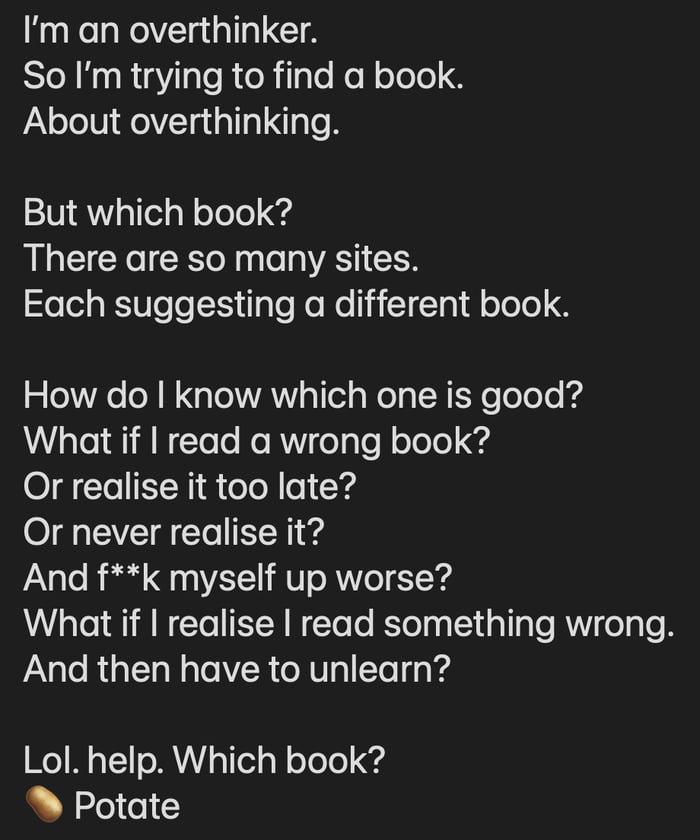 Overthinking Overthinking - 9GAG