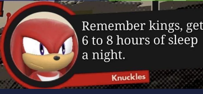 Advice from Knuckles - 9GAG
