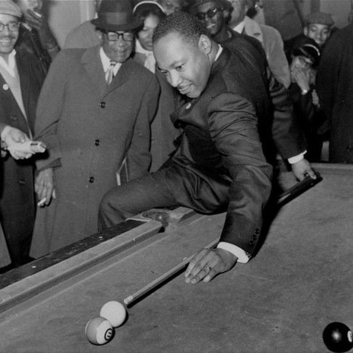 MLK playing pool, 1960’s - 9GAG