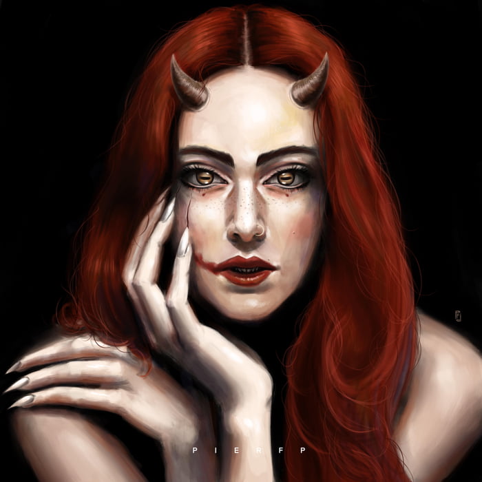 Bored Devil, Me, Procreate 2022 - 9GAG