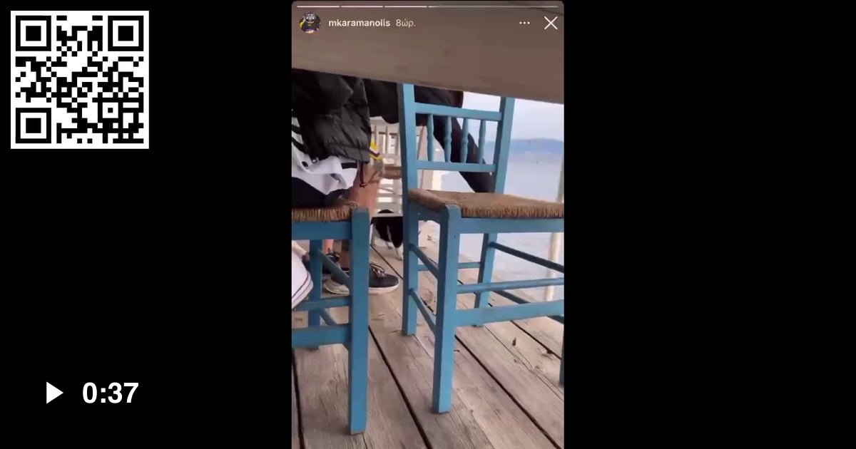 Greece, a video shows a man luring a cat with a fish. When the tuxedo ...