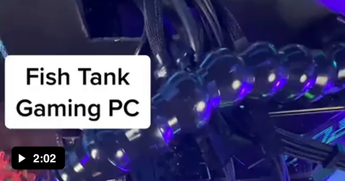 @overkillcomputers built a fish tank gaming PC - 9GAG