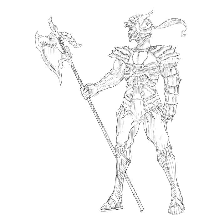 Drawing practice of some armor. - 9GAG