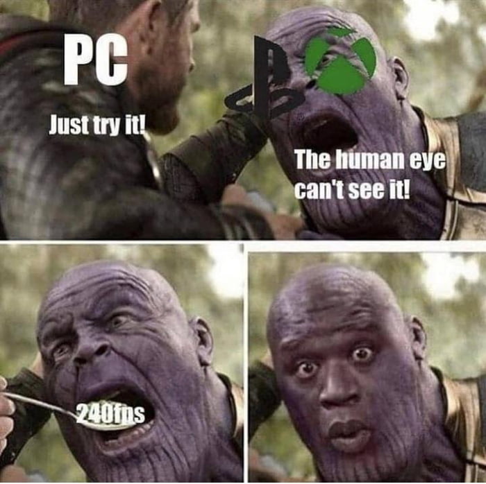 Play games with 240fps is insane - 9GAG