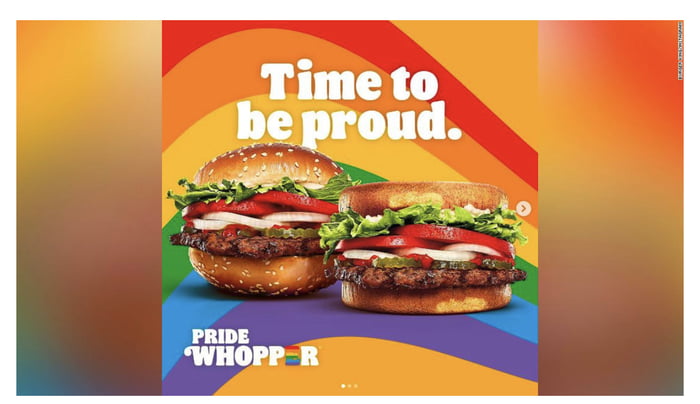 Burger King has a 'Pride Whopper' with 'two equal buns', I’ll never eat ...