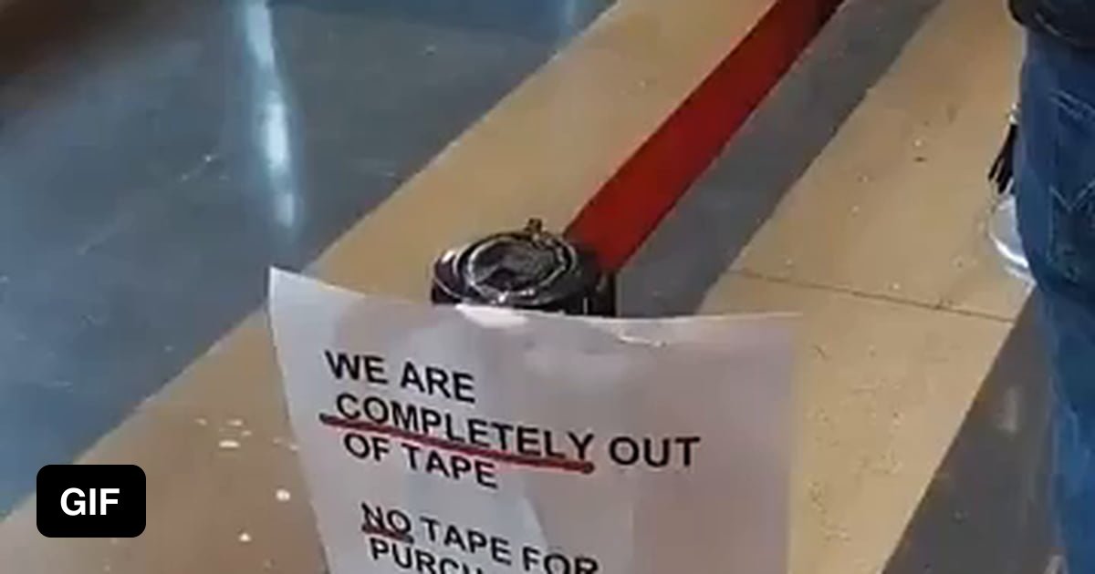 Out of Tape - 9GAG