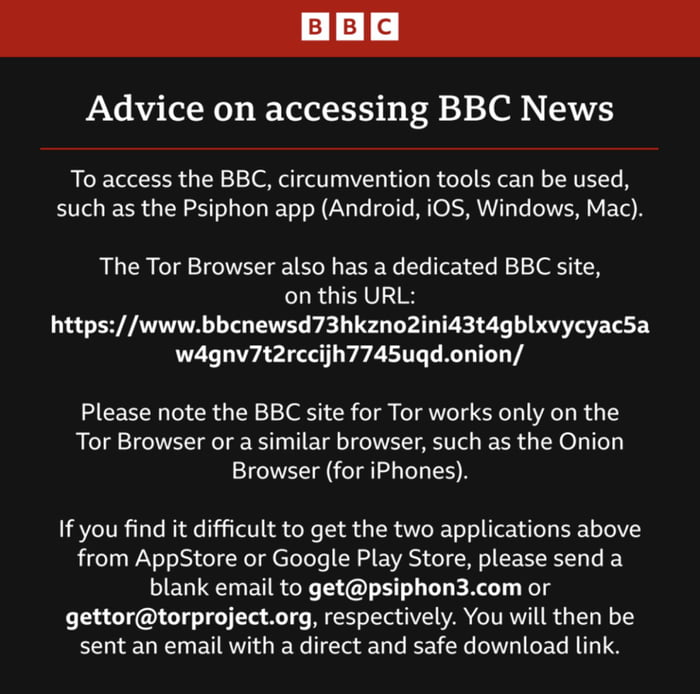 Circumventing restrictions to access BBC - 9GAG