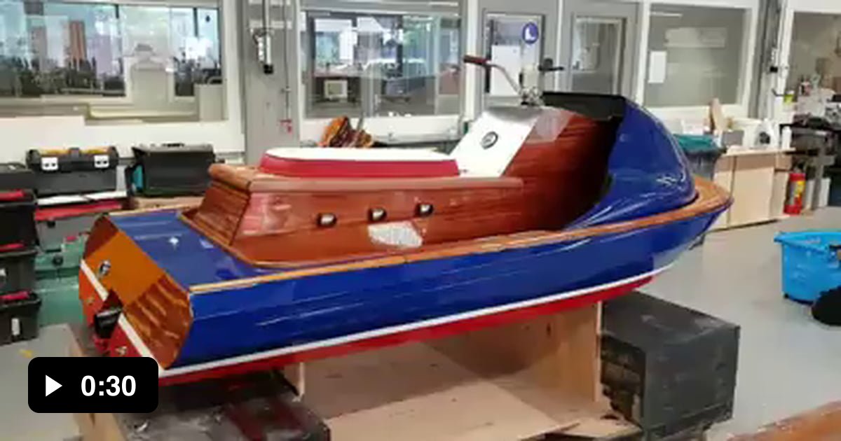 Did a boat building course for two years and build a woodenjetski with ...