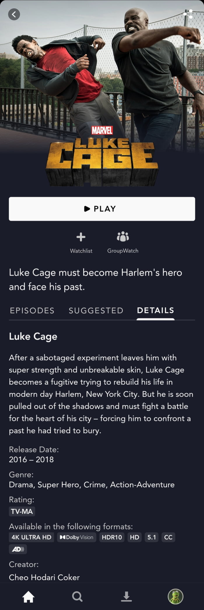 'Luke Cage' season 1 & 2 have been updated to 4K - 9GAG