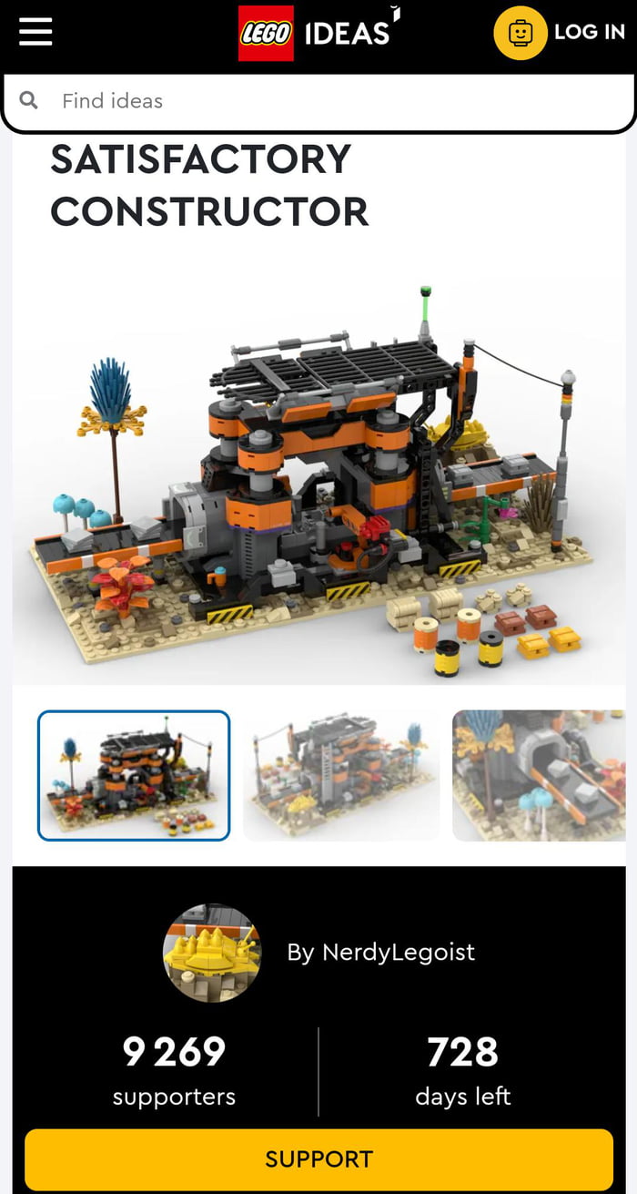A really cool Lego Idea about the game Satisfactory that has close to ...